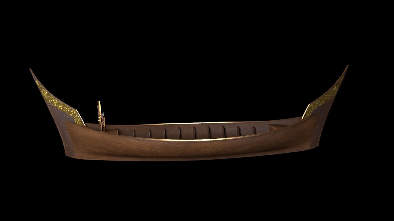 Perahu payang (net boat) turntable. - YouTube