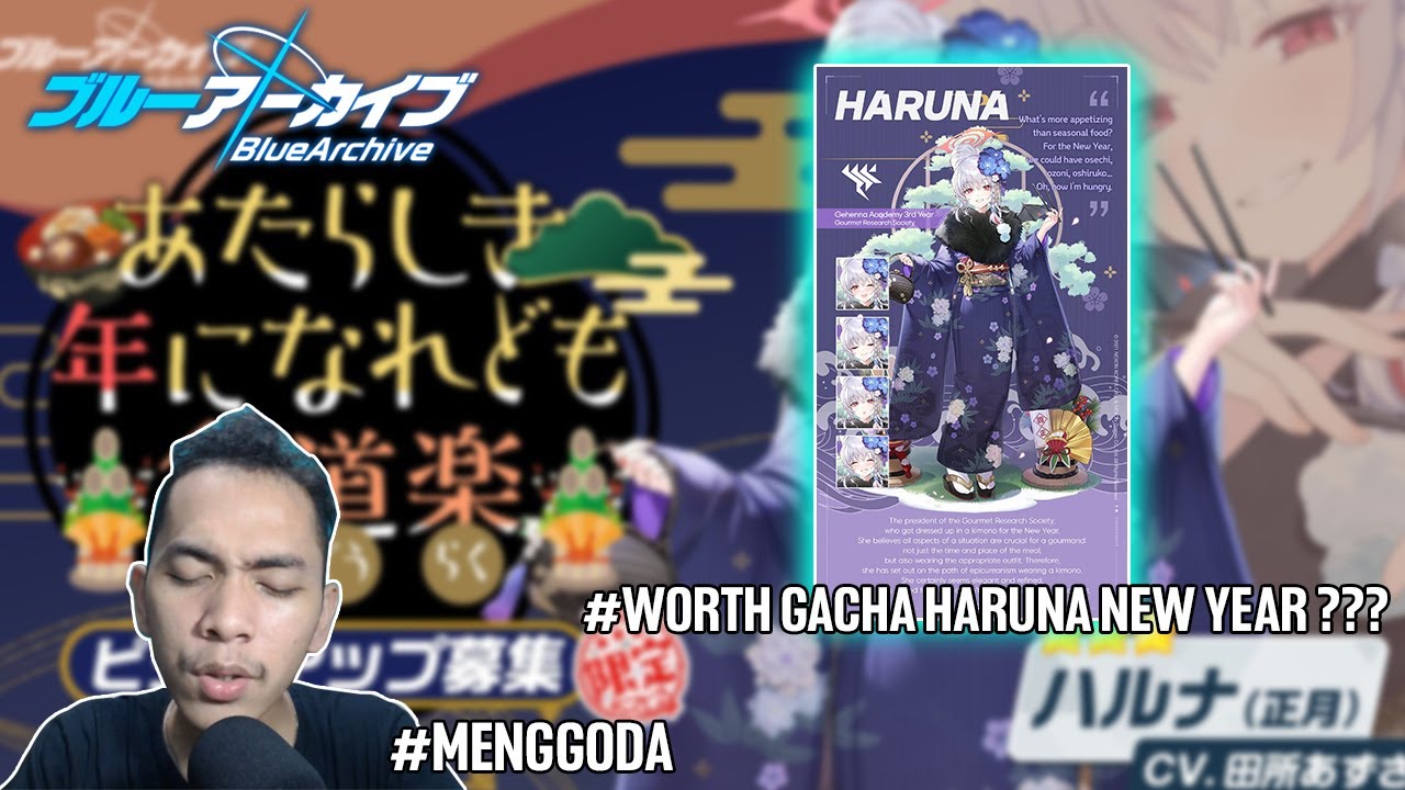 Tonton Ini Sebelum Gacha Haruna New Year || BLUE ARCHIVE INDONESIA ...