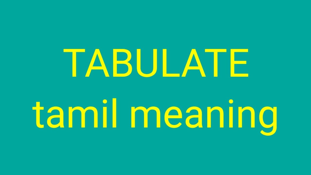 TABULATE Tamil Meaning sasikumar YouTube tabulate-tamil-meaning-sasikumar-youtube