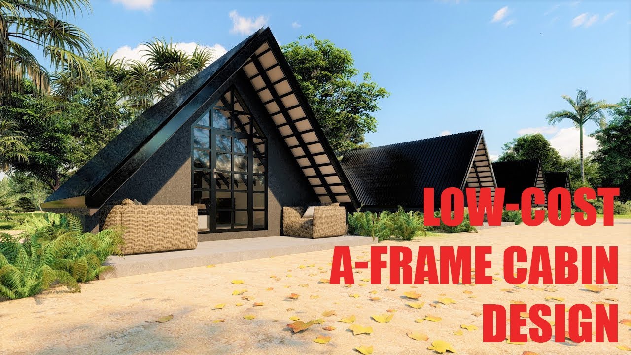 Low-Cost A-Frame Cabin Design | Small Wooden Cabana for Hotels & Stays ...