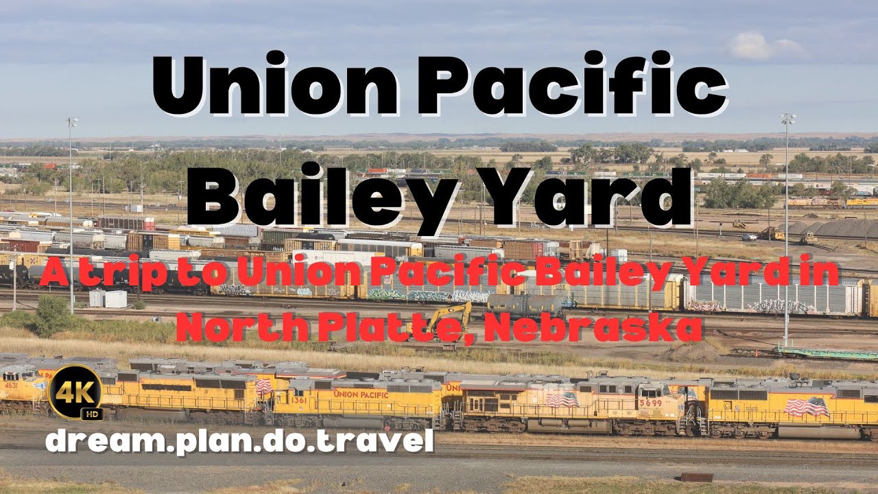 Union Pacific Bailey Yard, North Platte, Nebraska, 4K - YouTube