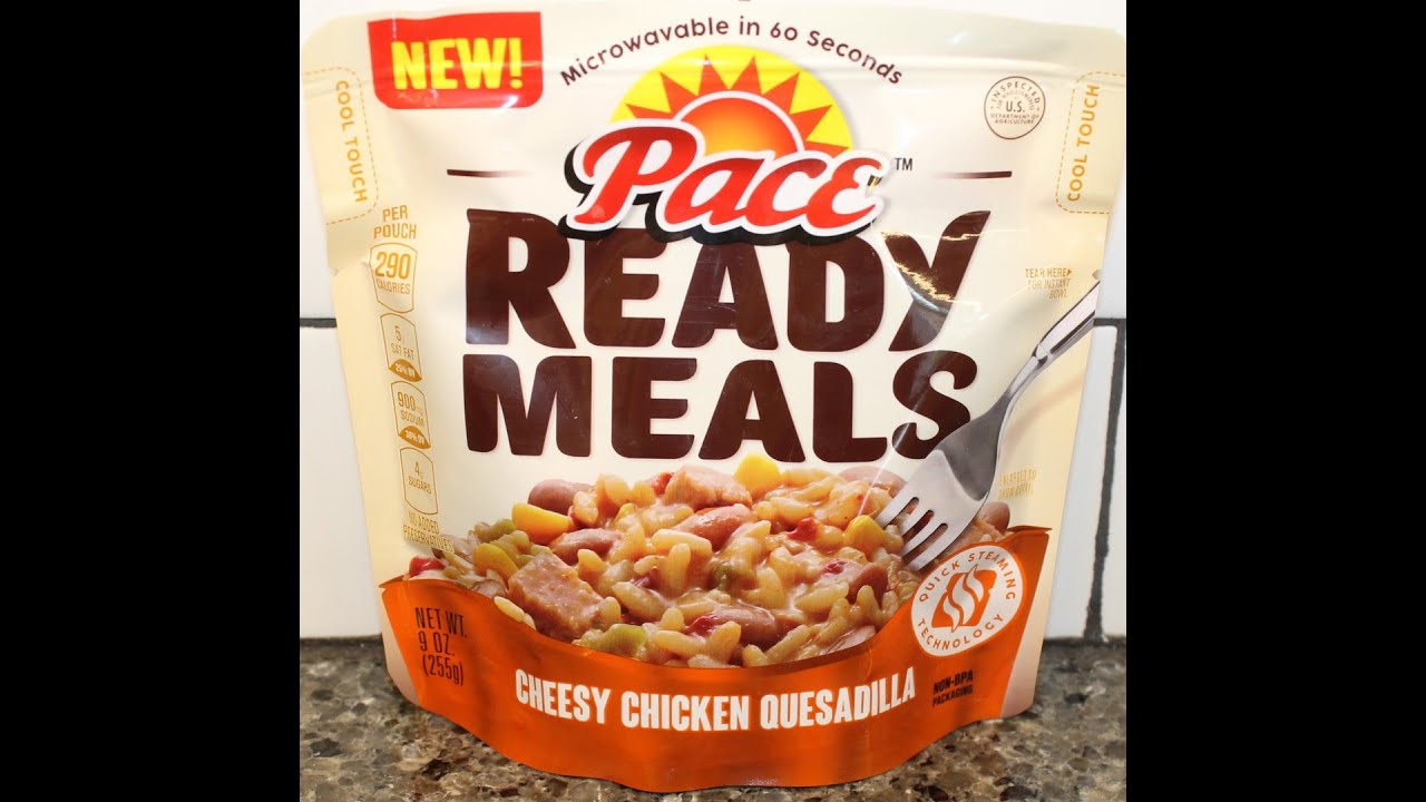 Pace Ready Meals: Cheesy Chicken Quesadilla Review - YouTube