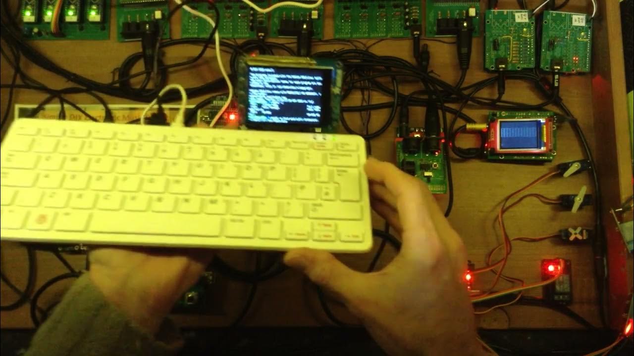 RPi 400 Cyberdeck MIDI Player - YouTube