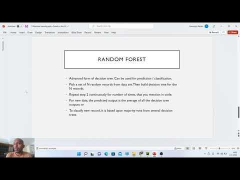 Data and new trends part 10: #machinelearning : Part3: Random forest - YouTube