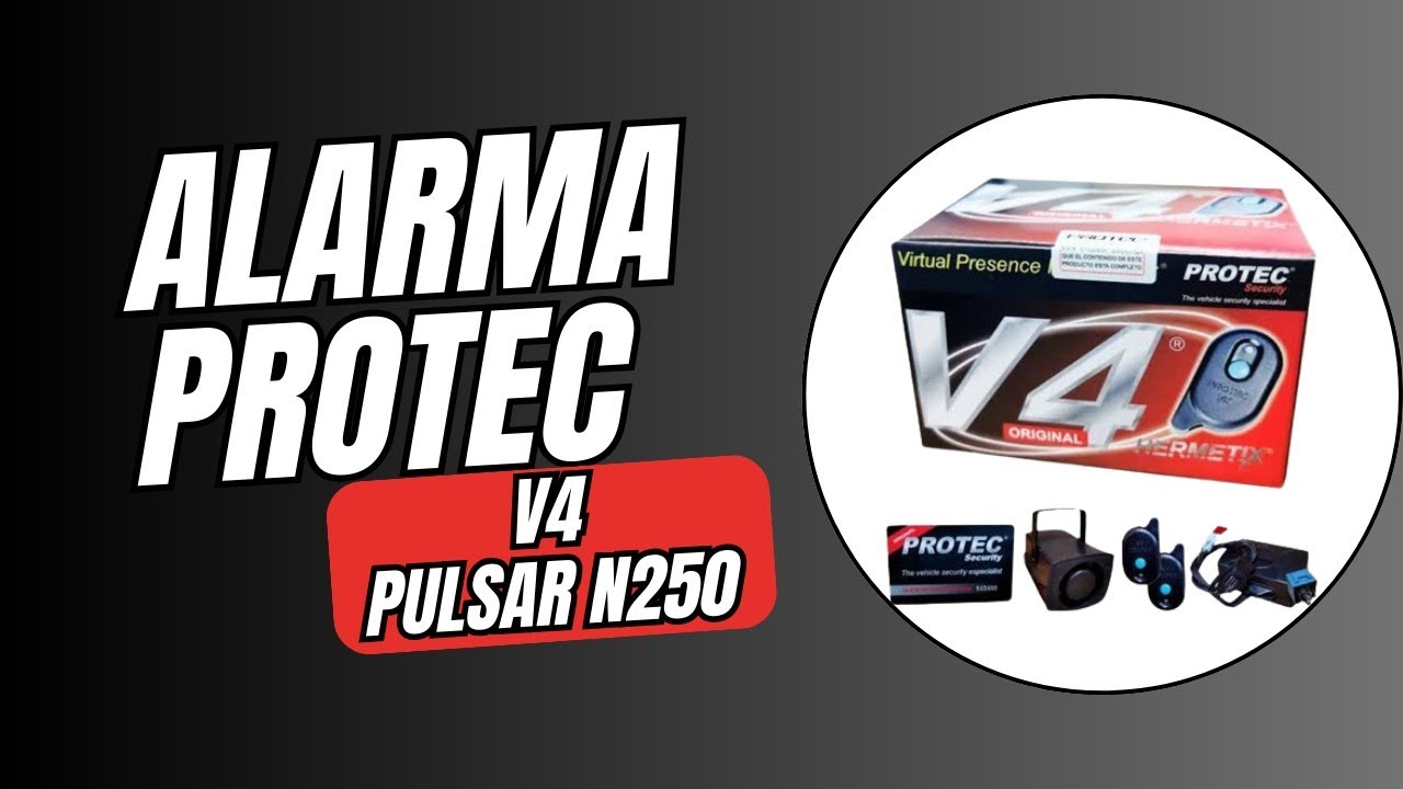 Asi funciona la Alarma Protec V4 en una PULSAR N250 2024 || #alarmaparamoto #protecv4 - YouTube