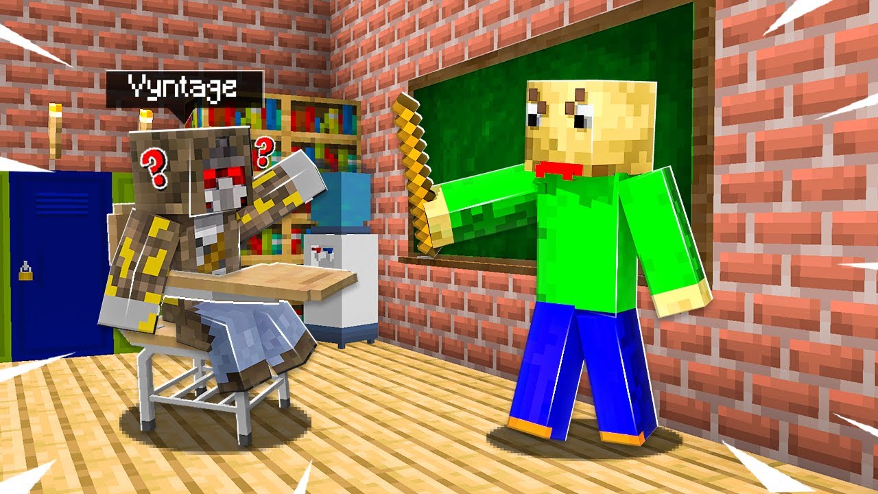 I FOUND BALDI'S BASICS SCHOOL in MINECRAFT! *SCARY* - YouTube