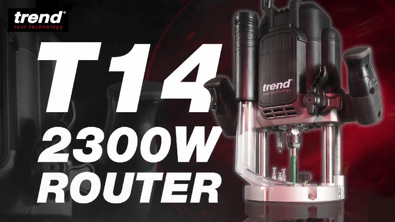 Trend T14 2300W Variable Speed Workshop Router - YouTube