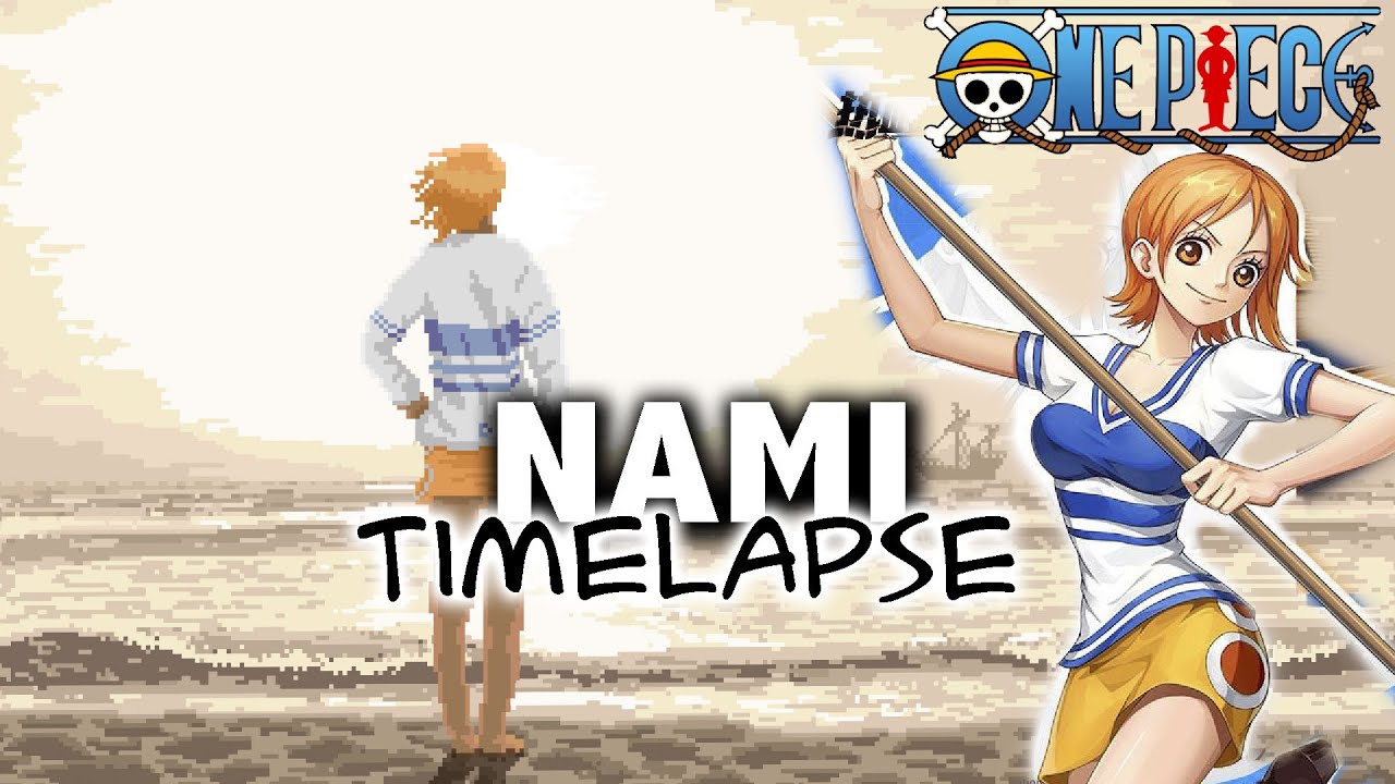 Timelapse Nami en la playa, primera temporada de One Piece - YouTube