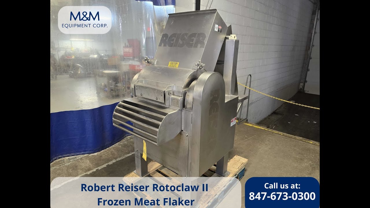 Robert Reiser Rotoclaw II Frozen Meat Flaker- Item #8822- M&M Equipment ...