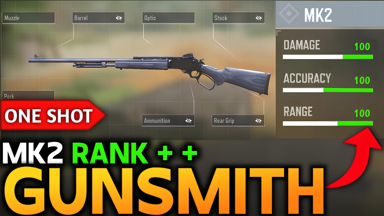 ONE SHOT BEST MK2 GUNSMITH IN CALL OF DUTY MOBILE | COD MOBILE MK2 ...