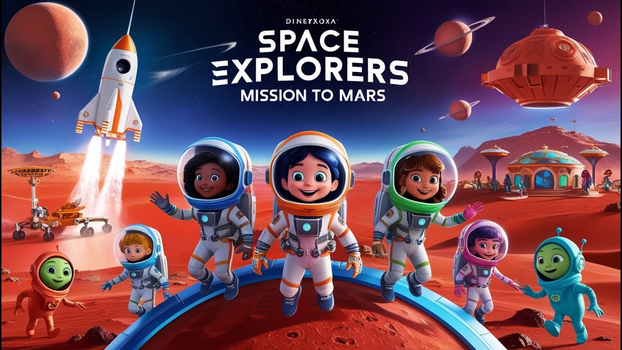 "Space Explorers: Mission to Mars Kids Animated Story @Kids_Universe1 # ...
