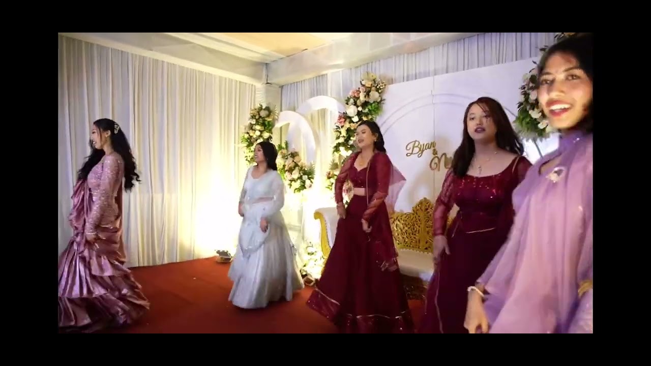 Bizon & Niru Wedding Event 1 Fagun 81 Reception Dance performance - YouTube