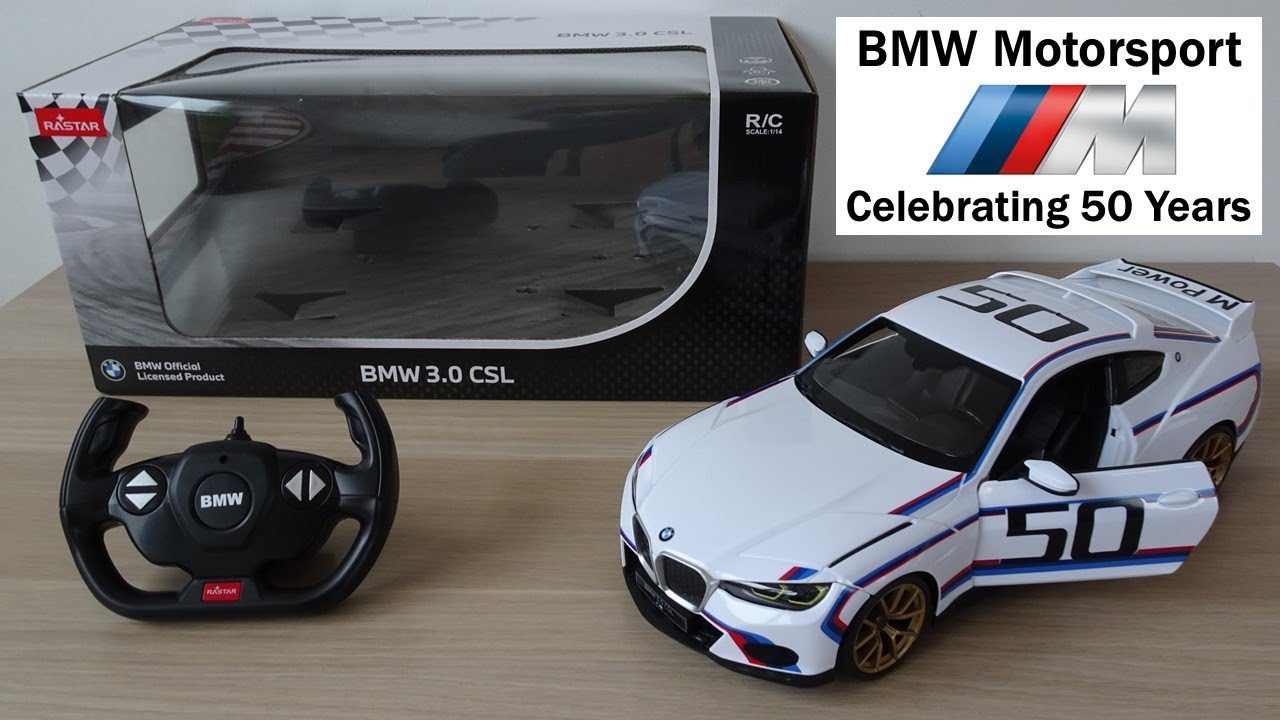 Rastar BMW 3.0 CSL 50 1:14 Scale RC Car - Celebrating 50 Years of BMW ...