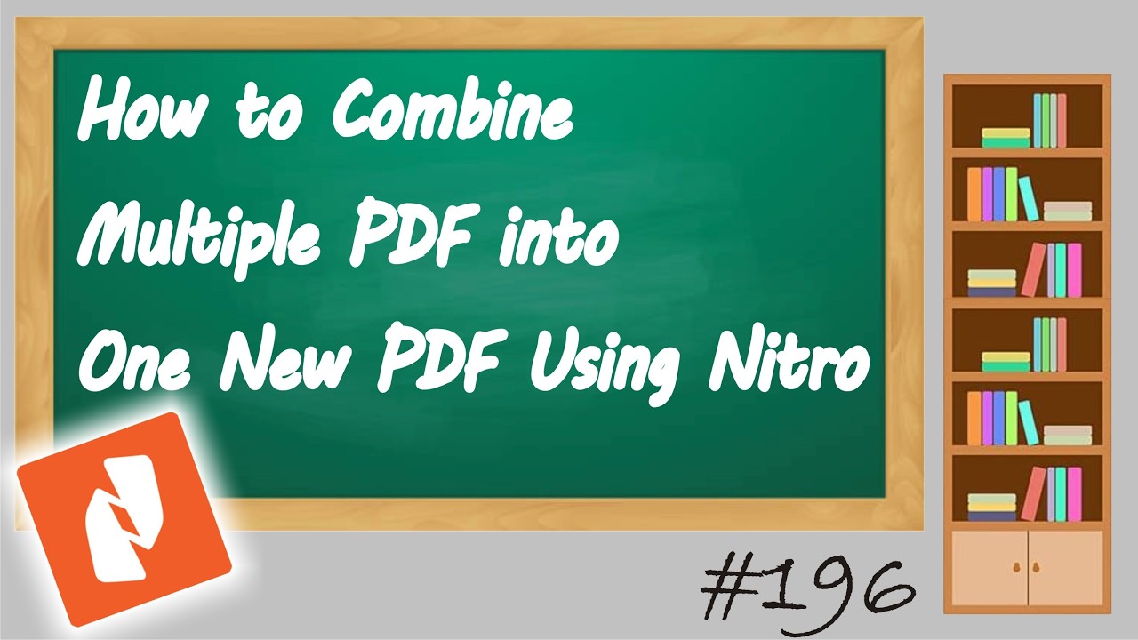 How to Combine Multiple PDF Files into One New PDF File Using Nitro PDF ...