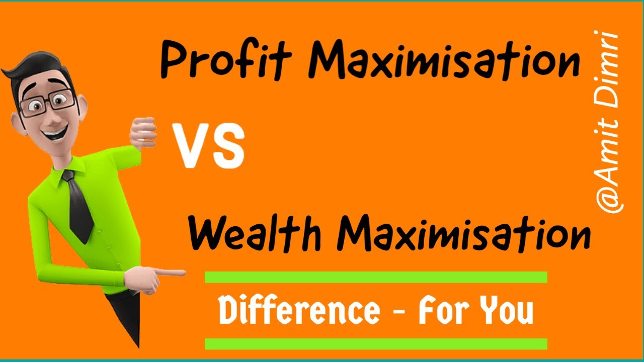 Profit Maximisation and Wealth Maximisation - Important Difference # ...
