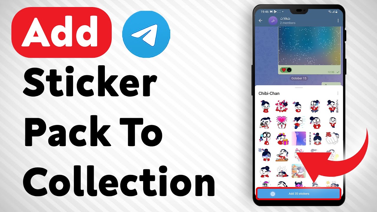 How To Add A Sticker Pack To Your Collection In Telegram - YouTube