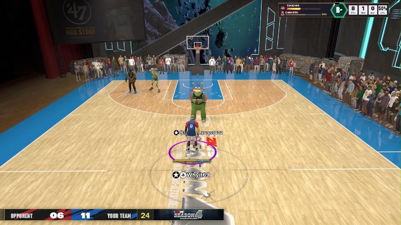 NBA 2K25 PUT BACK DUNK on 5'9 build - YouTube