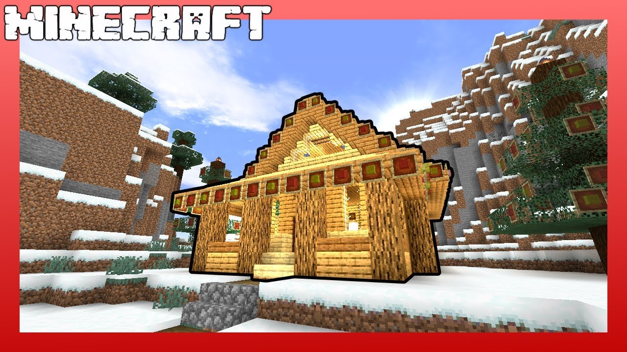 MINECRAFT | How to Make a Small Christmas Cabin! 1.15 - YouTube
