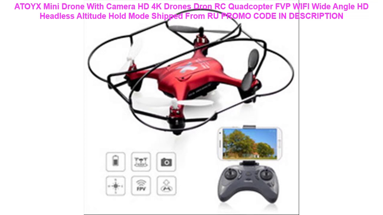 Promo ATOYX Mini Drone With Camera HD 4K Drones Dron RC Quadcopter FVP ...