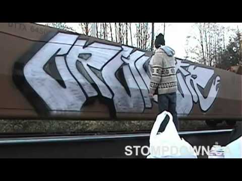 GRAFFITI - Lesen & Craver train bombing. - YouTube