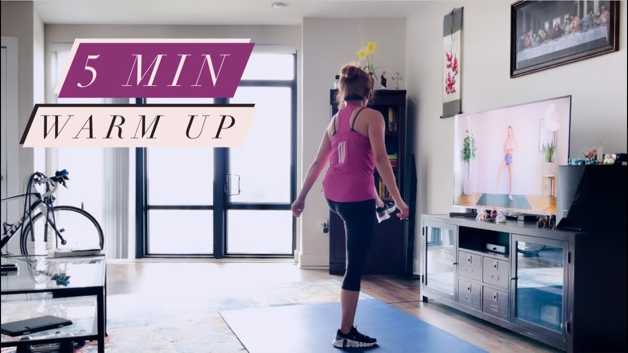 5 MIN WARM UP FOR AT HOME WORKOUTS (No Jumping) - YouTube