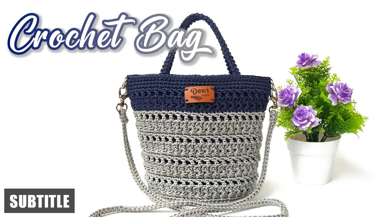 TUTORIAL MEMBUAT TAS RAJUT MODEL TERBARU DENGAN ALAS BULAT YANG SIMPEL ...