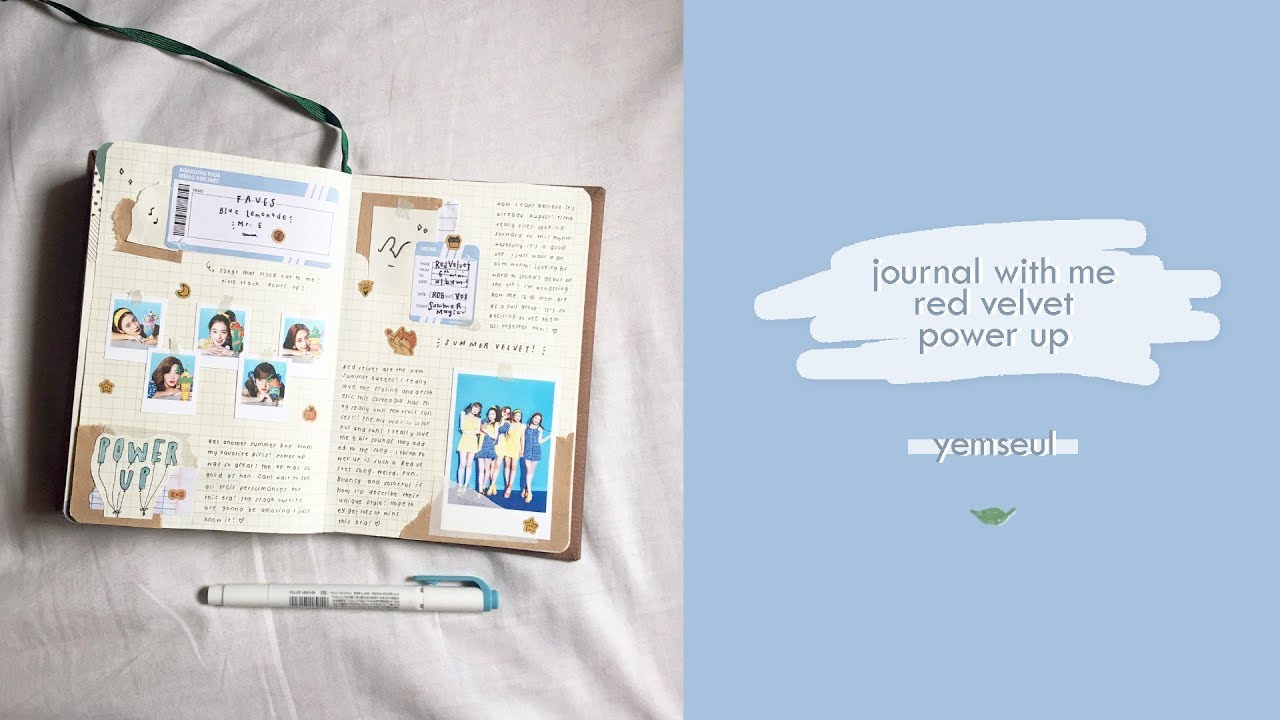 kpop journal with me | red velvet - power up - YouTube