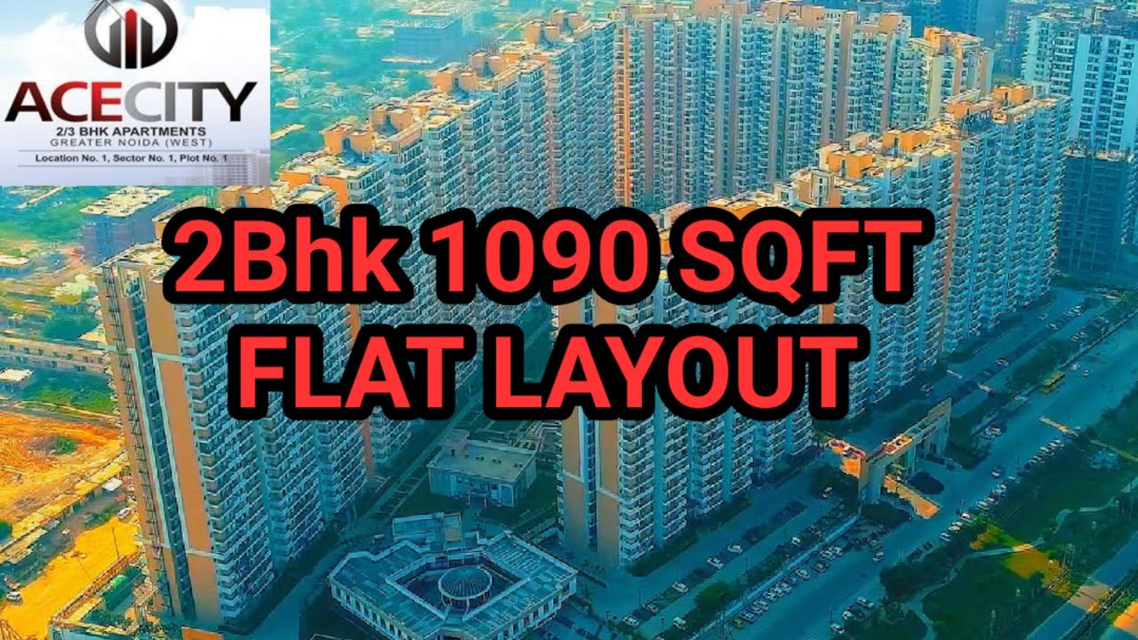 Ace city Noida Extension - 2 BHK 1090 Sqft Flat Layout Greater Noida ...