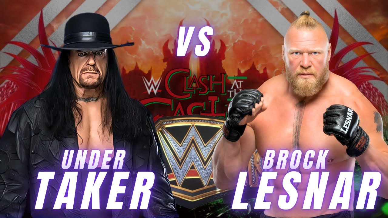 Brock Lesnar vs. The Undertaker: No Holds Barred WWE Championship Match ...