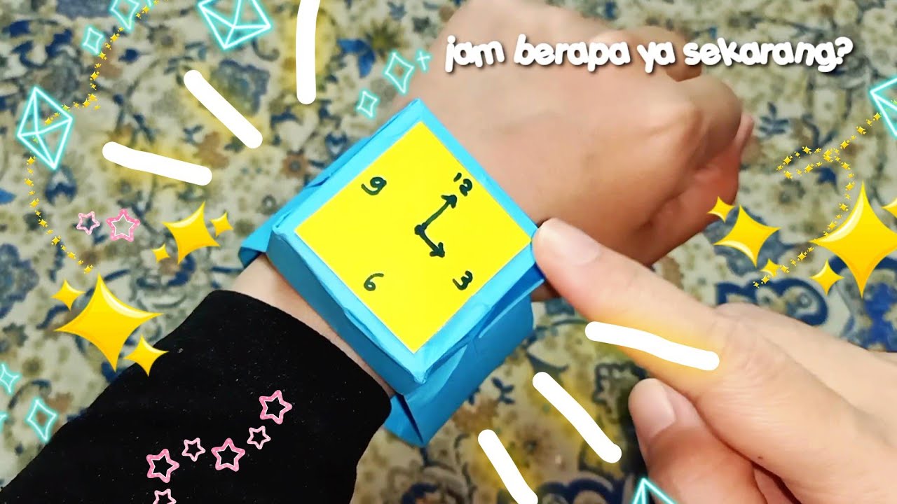 DIY Jam Tangan Dari Kertas Origami | Almer Go - YouTube
