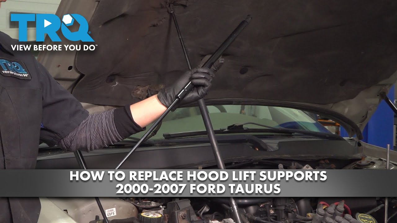 How to Replace Hood Lift Supports 2000-2007 Ford Taurus - YouTube