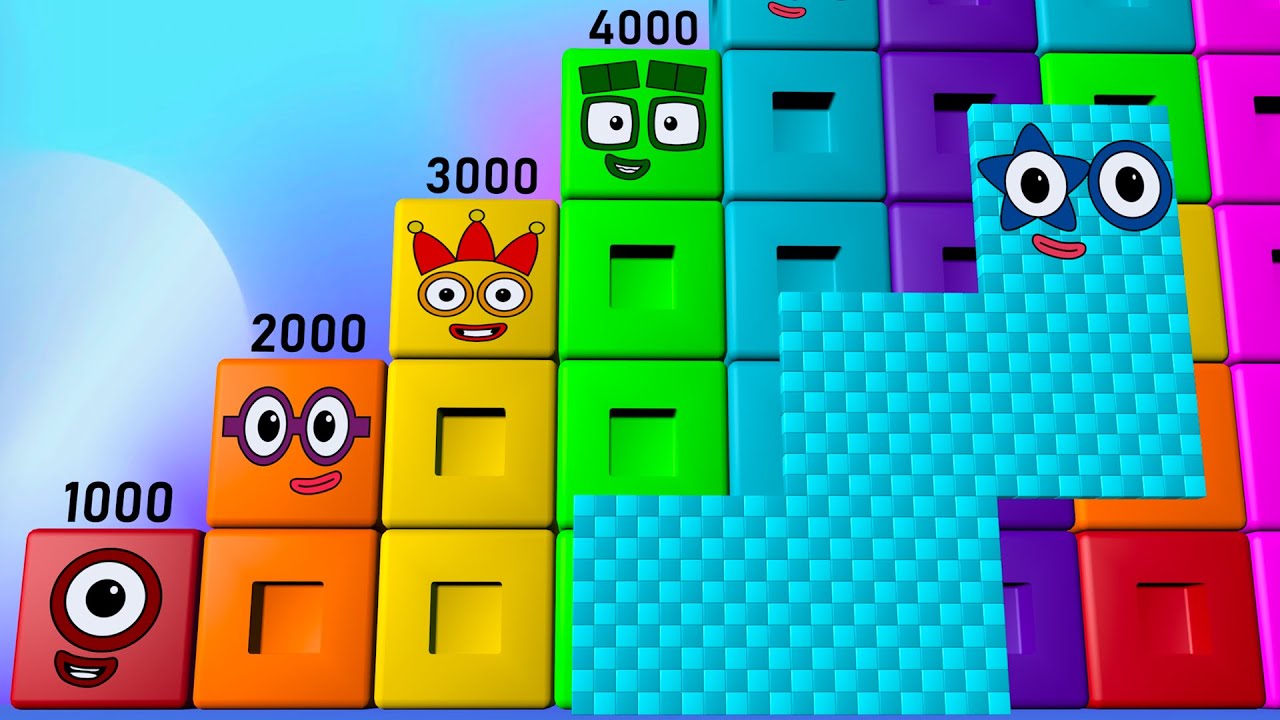 Numberblocks Puzzle Step Squad 100 500 500,000 25 BILLION BIGGEST ...