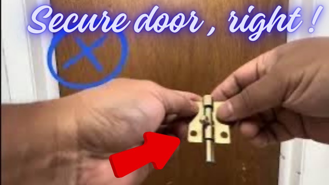 Securing Outswing Doors with Barrel Bolts | DIY Door Security Guide ...