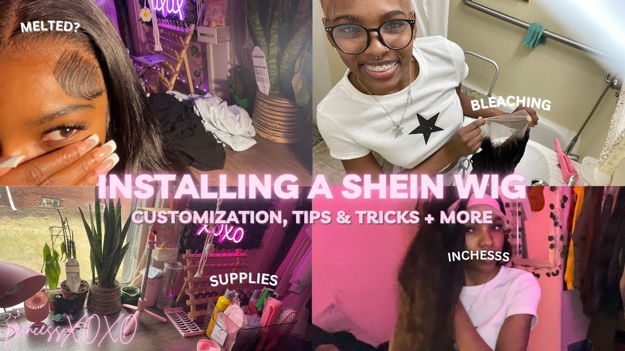 INSTALLING A SHEIN WIG?! | 28" bussdown, detailed install, beginner ...