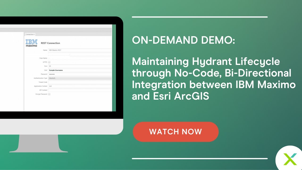 Demo Maintaining Hydrant Lifecycle Through No Code Two Way Integration Of Ibm Maximo And Esri