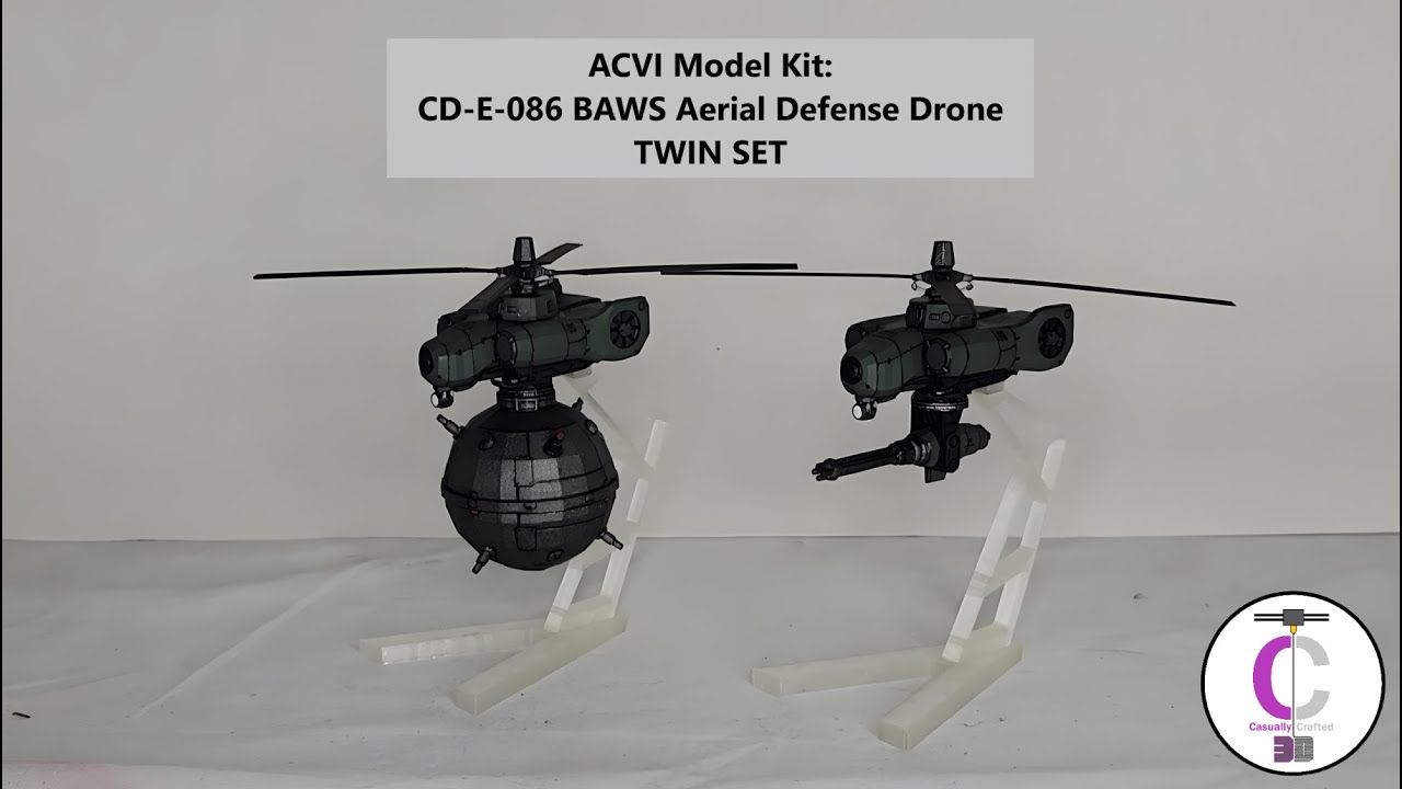 Armored Core 6 Model Kit CD-E-086 Aerial Defense Drone Twin Pack - YouTube