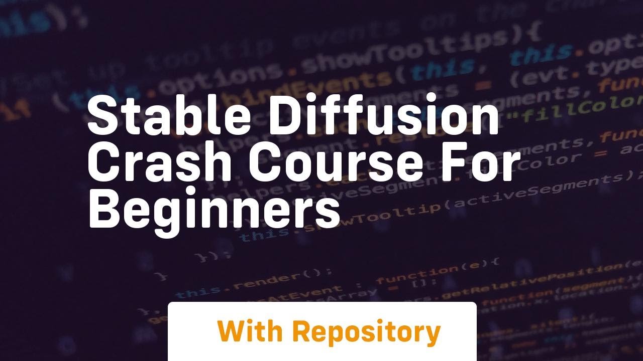 Stable diffusion crash course for beginners - YouTube