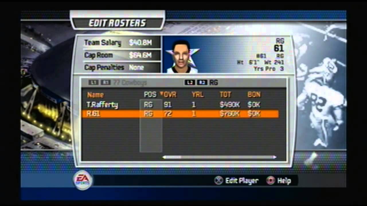 MADDEN NFL 07 Legendary Team Roster 1977 Dallas Cowboys - YouTube