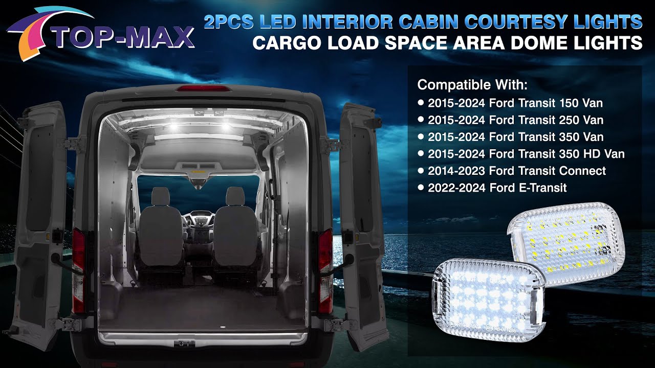 2 Interior Cabin Courtesy Lights Cargo Load Space Area Dome Lights for ...