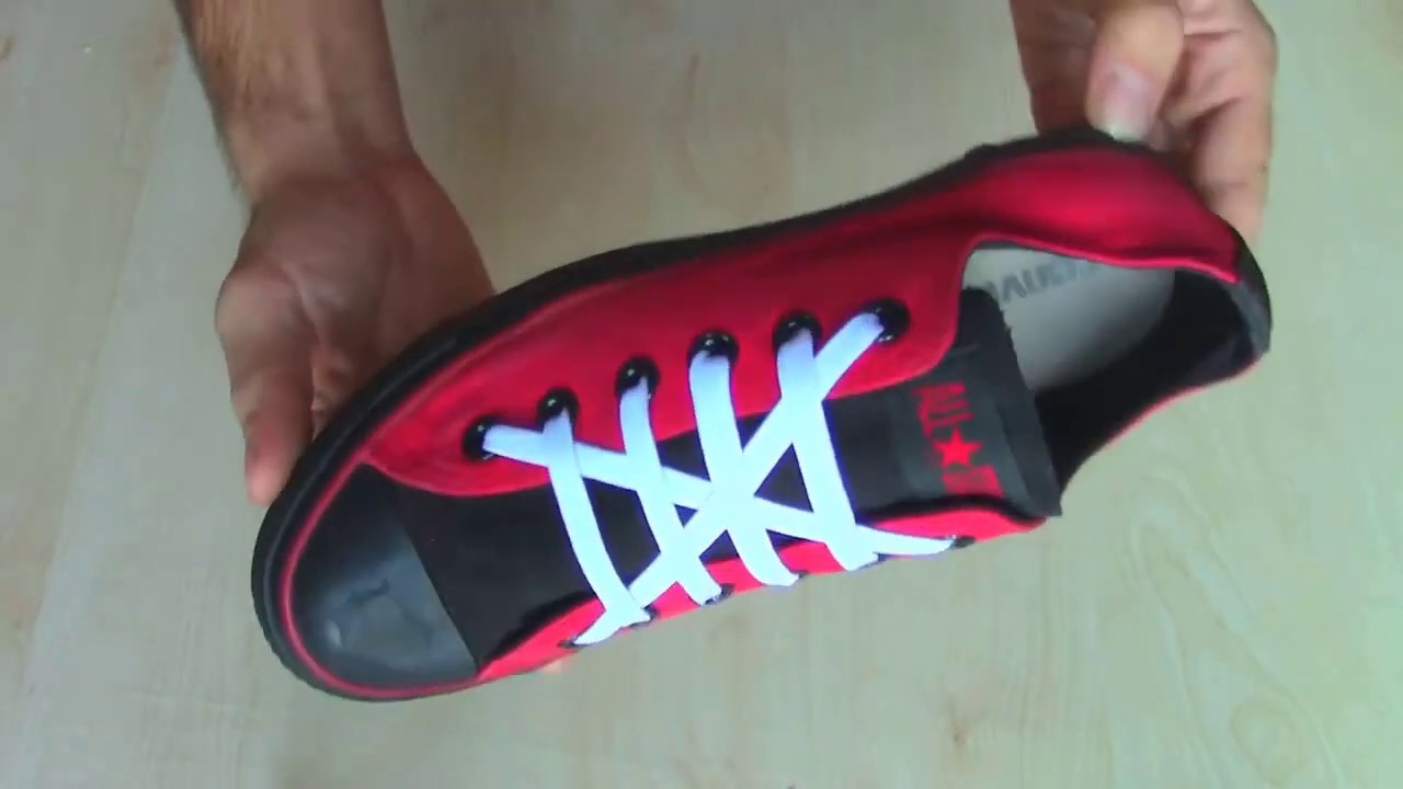 Tutorial Cara Mengikat Tali Sepatu Gaya X Style - YouTube