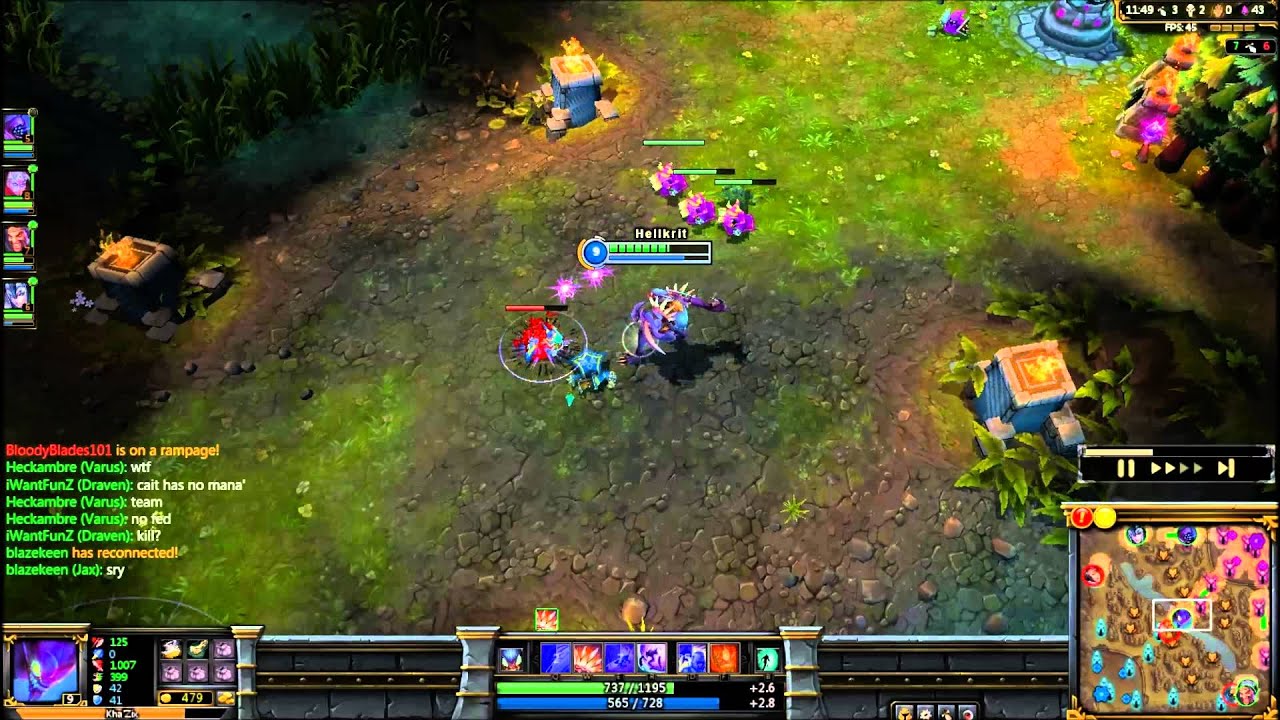 LoL Kha zix Mid Lane - YouTube