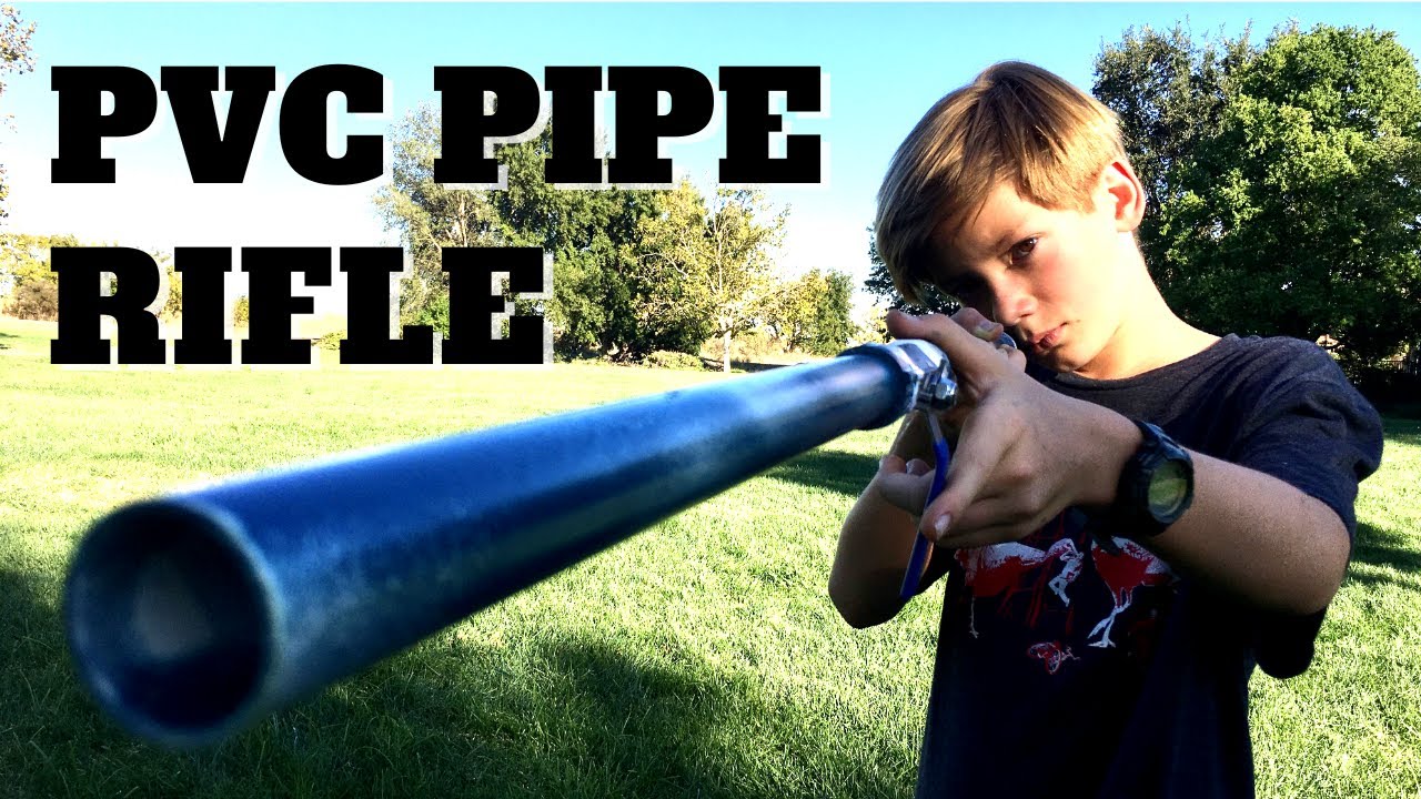 Building A PVC Pipe AIR RIFLE | SHOOTS 150 FEET!!! - YouTube