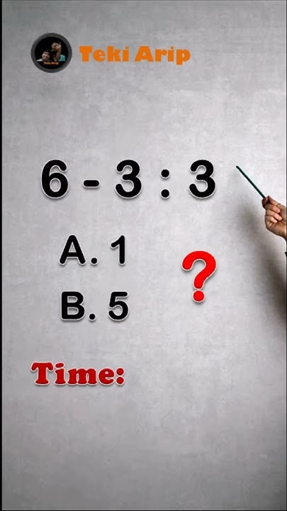 Math-Puzzle Number 6-3:3=? #Shorts - YouTube