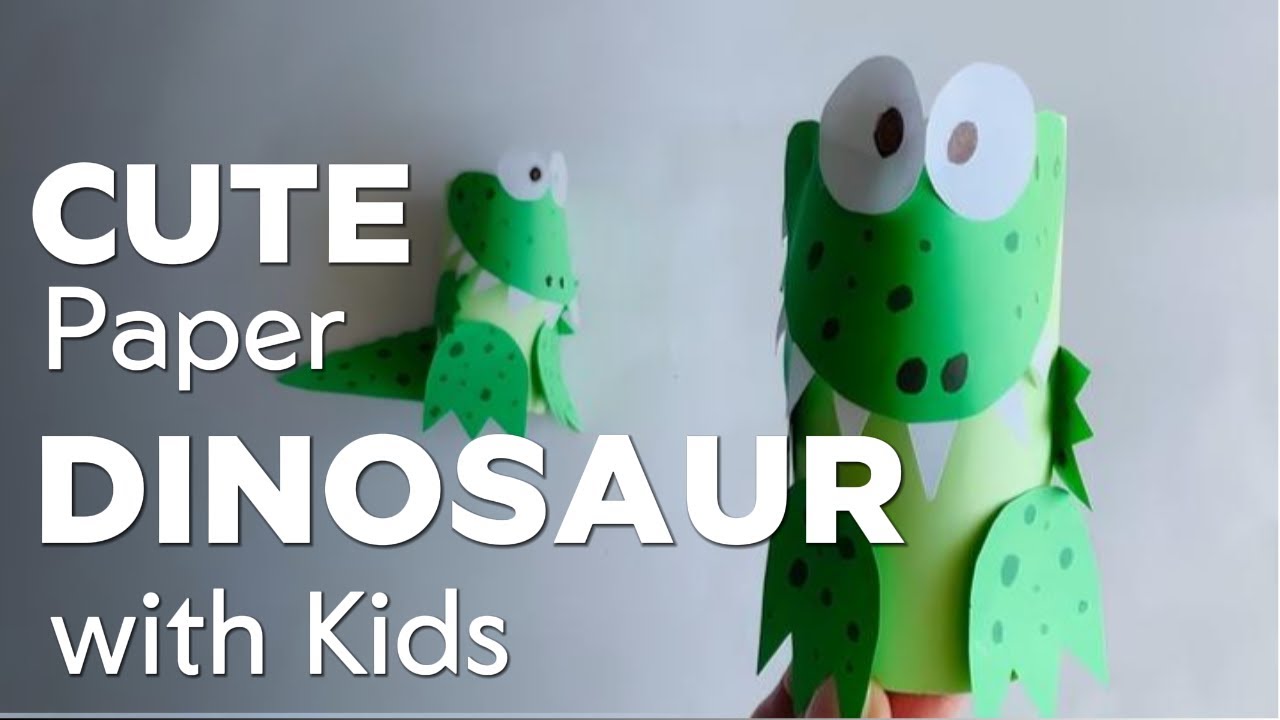 DIY Paper Dinosaur: Easy Craft Tutorial/How to Make a Paper Dinosaur # ...