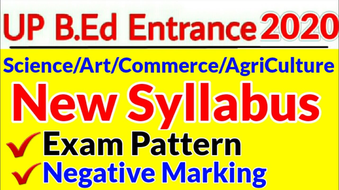 UP B Ed Syllabus 2020 YouTube up-b-ed-syllabus-2020-youtube