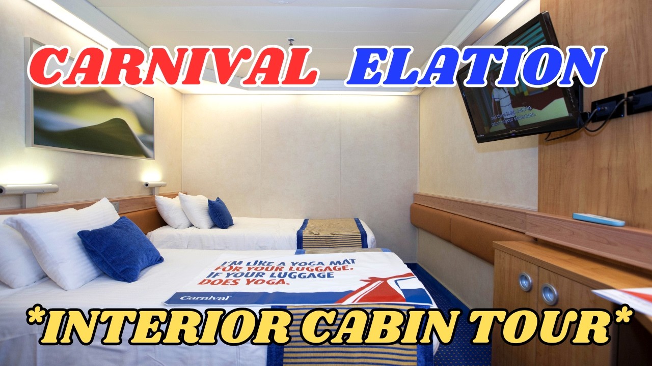 Carnival Elation Interior Room Tour - YouTube