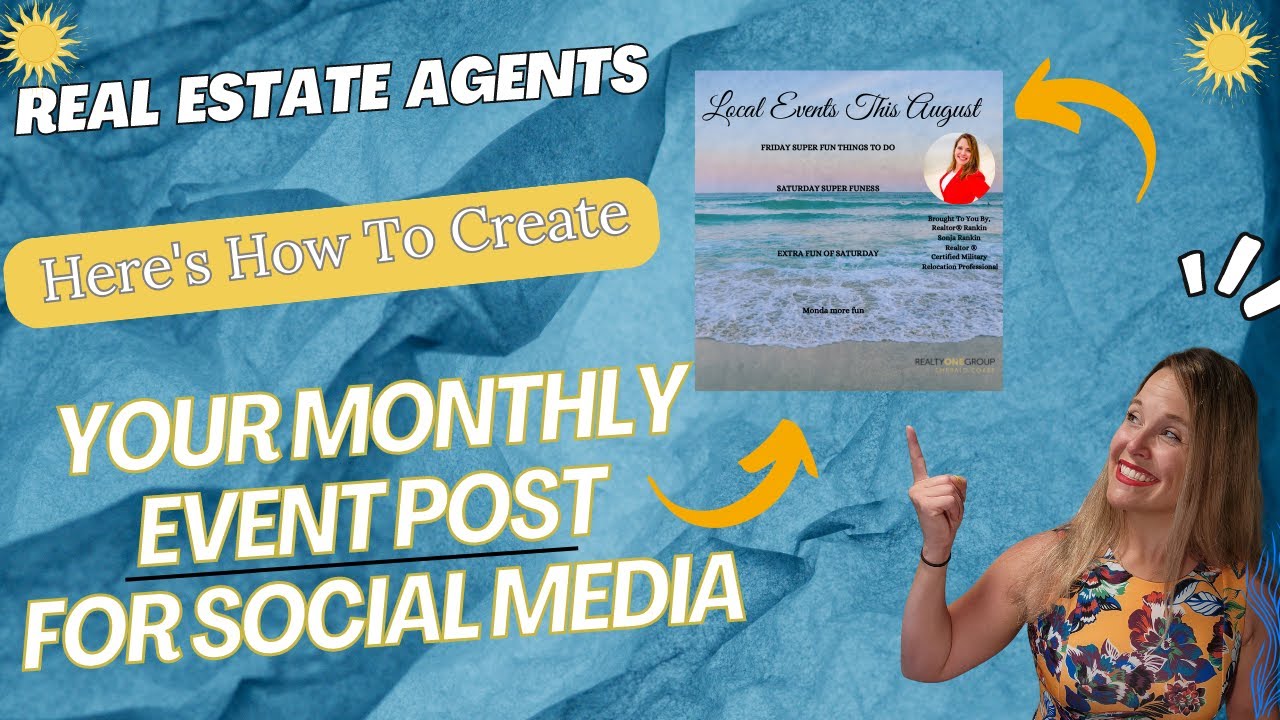 How To Create A Monthly Event Social Media Post *For Real Estate Agents ...
