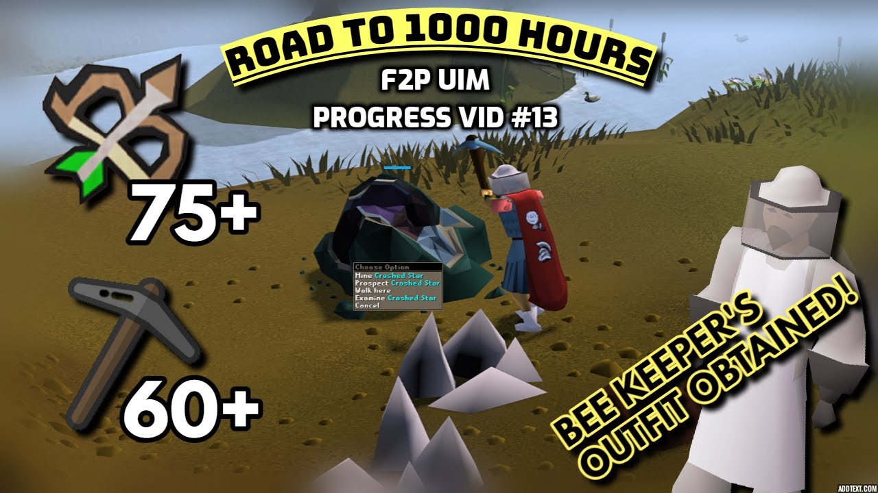 [osrs]F2P UIM Progress Vid #13 - MY FIRST CRASHED STAR EVER!! - YouTube