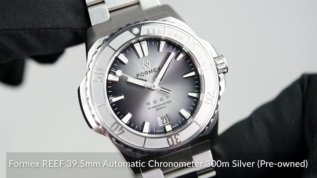 Formex REEF 39.5mm Automatic Chronometer 300m Silver (Pre-owned) - YouTube