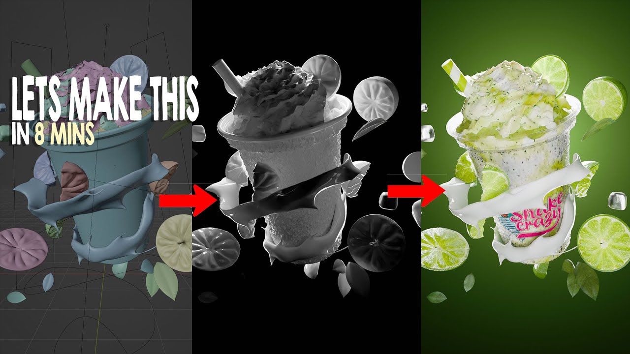 lets make a product ad and lighting in blender in 8 mins - YouTube